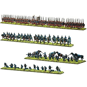 Black Powder Epic Battles American Civil War Union Cavalry & Zouaves Brigade Military Table Top Wargaming Plastic Model Kit 312004001