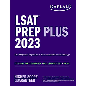 LSAT Prep Plus 2023: Strategies for Every Section + Real LSAT Questions + Online (Kaplan Test Prep)