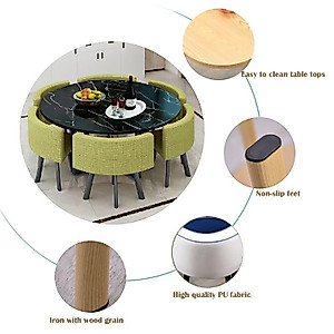 EpuzeR Dining Office Reception Conference Table Meeting Table,Table Boardroom Seminar Negotiation Table Meeting Room Table for Office Conference Room(Black)