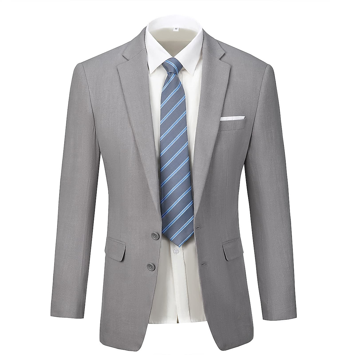 Furuyal Linen Suits for Men 3-Piece Casual Summer Beach Wedding Retro Slim Fit Tuxedo Groom Tux Blazer Vest & Pants Gray-XL