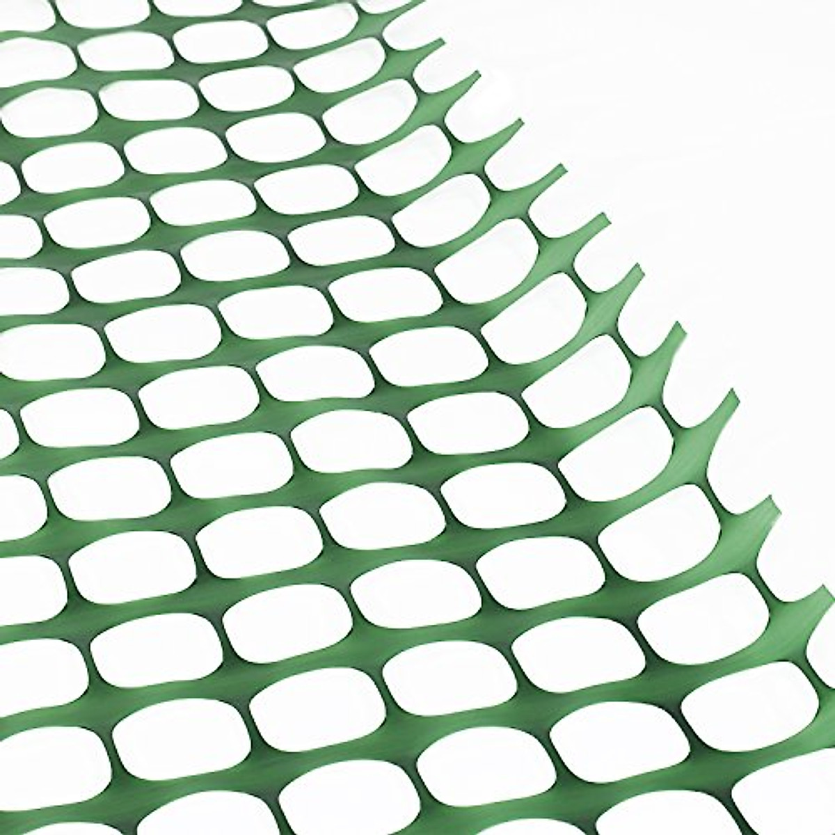 Houseables Plastic Mesh Fence, Construction Barrier Netting, Green, 4'x100' Feet, 1 Roll, Garden Fencing, Fences Wrap, Above Ground, for Snow, Poultry, Chicken, Safety, Deer, Patio, Garden Netting