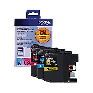 Brother LC1033PKS Innobella High-Yield Ink, Cyan/Magenta/Yellow, 3/PK