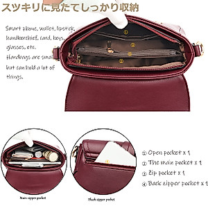 FSD.WG Women Tassel Zipper Pocket Crossbody Bag Shoulder Purse Fashion Travel Bag with Multi Pockets