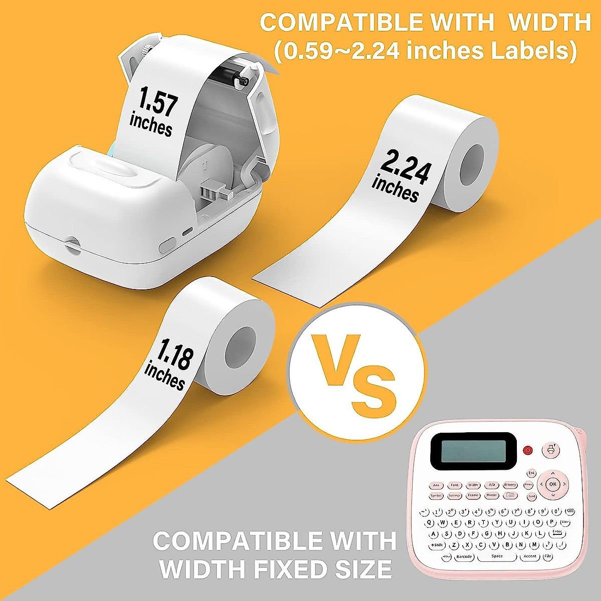 MARKLIFE P11 Label Makers Machine with 4 Tape,Mini Portable Thermal Mobile Sticker Maker for Cabinet Organizer&Home Organization (Green)