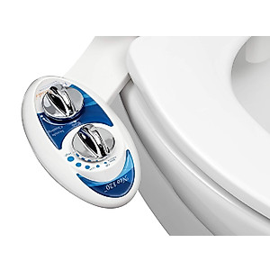 LUXE Bidet NEO 120 - Self-Cleaning Nozzle, Fresh Water Non-Electric Bidet Attachment & NEO 185 - Self-Cleaning, Dual Nozzle, Non-Electric Bidet Attachment for Toilet Seat