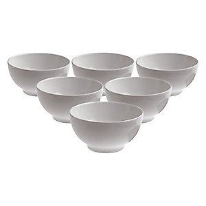 Revol French Classiques White Porcelain 19.5 Ounce Bowl, Set of 6