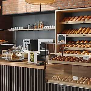 MaxGear 8.5 x 11 Acrylic Sign Holder 6 Pack, Clear Table Paper Display Stand Double Sided Menu Flyer Holder Vertical Picture Frame Plastic Plexi Sign Holders for Office, Store, Restaurants, Hotels