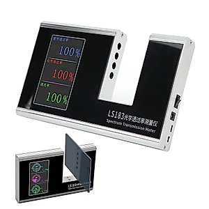 Transmittance Tester IR 940nm UV 365nm VR 760nm LCD Display Infrared UV Visible Spectrophotometer Measuring Device Spectrum Transmittance Tester for Film Glass Window Tint
