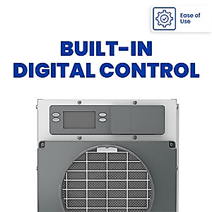 AprilAire E070 Pro 70-Pint Crawl Space Dehumidifier with Drain Hose, Commercial-Grade Whole-House Dehumidifier for Crawlspace, Basement, or Whole Home up to 2,200 sq. ft.