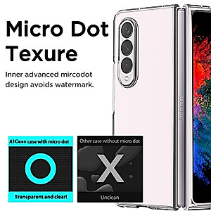 AICase for Samsung Galaxy Z Fold 4 Case Clear, [Anti-Yellow] Ultra-Thin Slim Fit Transparent Hard PC Protective Phone Case for Samsung Fold 4 5G