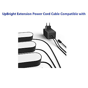 UpBright 3Pc x 6ft Extension Cord Cable Compatible with Philips Hue Play Light Bar Smart Light Bulb Accessory 7820430U7 440400980001 S020XM2400083 7820130U7 7820230U7 7820330U7 78203 31 U7 light strip