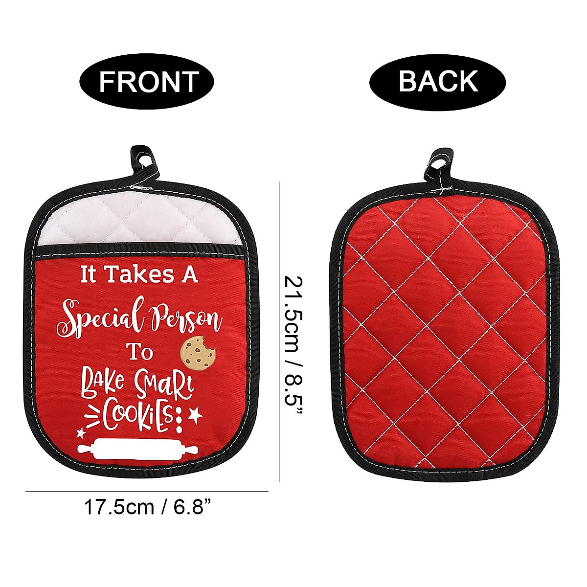 Teacher Appreciation Gift It Takes A Special Person to Bake Smart Cookies Oven Pot Holder with Pocket for Teacher (Person Bake Cookie)