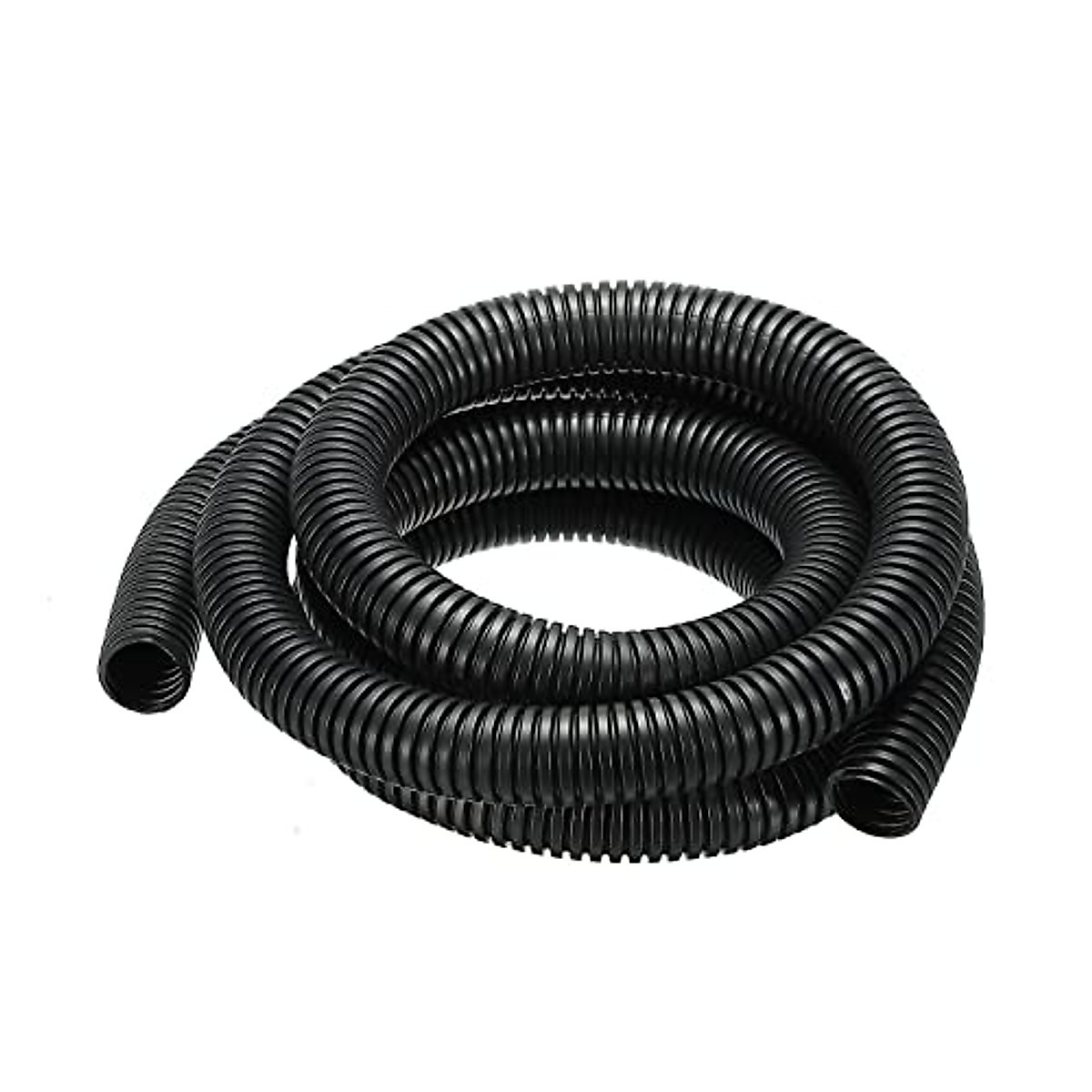 DMiotech 21.2mmx17mmx2m Plastic Non-Split Corrugated Tubing Indoor Outdoor Cord Management for Wrap Tidy Office Garden