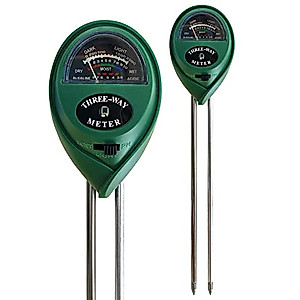 3 in 1 Soil PH Meter Soil Moisture Light PH Tester for Indoor Outdoor House Potted Plants Care,Garden nutrients,Farming,Lawn,Gardening Tool Kits,Soil Hygrometer Sensor No Battery Needed