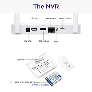XMARTO WiFi 6 Wire-Free Solar Home Security Camera System Wireless, 4-Cam 4MP QHD CCTV Camera Kit with 10CH Expandable 4K WiFi NVR and Past 120-Day Video Storage, All-Weather Solar Charge (SCS-2K104)
