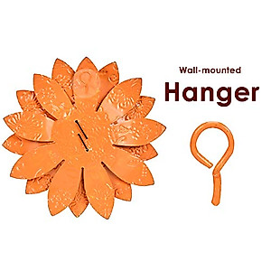 YEAHOME Metal Flower Wall Decor - 9 inch Wall Art Decorations Sunflower Spring Yard Garden Decor Hanging for Bathroom, Bedroom, Living Room - Office/Home Spring Decorations Boho Art, Set of 3 Handmade Gift for Indoor or Outdoor