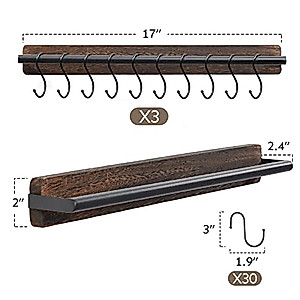 FANGSUN Wooden Hat Rack +Wooden Riser