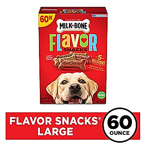 Milk-Bone Flavor Snacks Dog Biscuits for Large-Sized Dogs, 60 Ounce Box