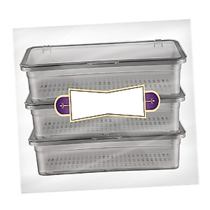 Cabilock Kitchen Drawer Organizer With Lid:3 Pcs Flatware Tray Silverware Tray Kitchen Cutlery Tray and Utensil Storage Container for Flatware and Silverware