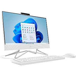 Latest HP All-in-One Desktop | 21.5" FHD Display | Intel 4-Core Celeron J5040 | Intel UHD Graphics | 16GB DDR4 512GB NVMe SSD | WiFi | BT | HDMI | Webcam | RJ45 | Internal Speaker | Windows 11 Home