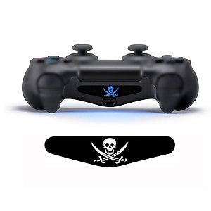 1 PCS Custom Game Light Bar Stickers Decal LED Cover Lightbar Film for PS4 Playstation 4 Controller (F)