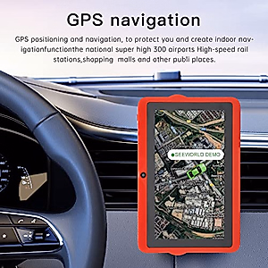 Kids Tablet, Android10 100‑240V Dual Camera 5G WiFi Dual Band Toddler Tablet with Home Stand (US Plug)