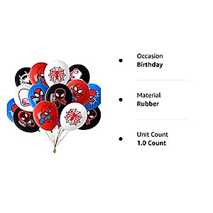 STHBLU 50 PACKS Superhero Party Balloons Birthday Latex Balloons,Superhero party Decoration For Kids Boys