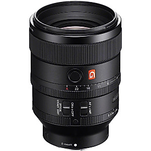 Sony SEL100F28GM 100mm f2.8 Medium-telephoto Fixed Prime Camera Lens, Black