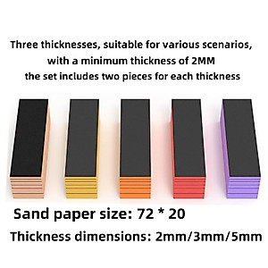 DSPIAE Soft Material Sanding Sponge Set Sandpaper Making Tool Kit Accessories for Dspiae Gundam GK Military Model (SS-S01)… (SS-02)