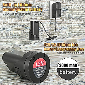 E-SDS Electric Chainsaw Sharpener Kit, Cordless Chain Saw Sharpener Tool 12V Battery Powered with High Speed Diamond Sharpening Wheels Accessories