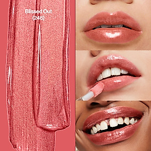 REVLON Lip Gloss, Super Lustrous The Gloss, Non-Sticky, High Shine Finish, 246 Blissed Out, 0.13 Oz