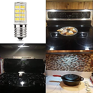 E17 LED Bulb for Microwave Oven,Kitchen Appliance Light Bulb, Stovetop Light,4 Watt (40W Halogen Bulb Equivalent), Daylight White 6000K, E17 Indicator Intermediate Base, Dimmable,(Pack of 2)