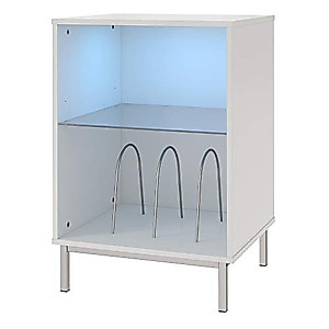 Ameriwood Home Lumina Turntable Stand (White)