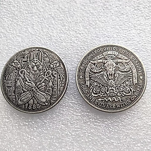 Egyptian Myth Azrael Anubis Werewolf Hobo Coin, Ancient Coins Silver Collection Challenge Coin