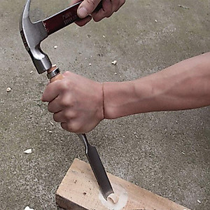 Chisel Set Woodworking Chisel Semicircle Chisel Wooden Handle Engraving Knife Woodworking Tools, Carbon Steel Blade Wood Handle(4 Pieces) Hand Tools