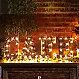 LED Marquee Letter Lights Black Alphabet Light Up Sign for Wedding Home Party Bar Decoration Battery Powered Letter Decor-D