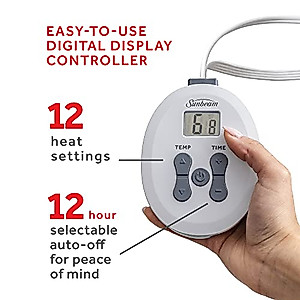 Sunbeam Royal Ultra Admiral Blue Heated Blanket - Twin