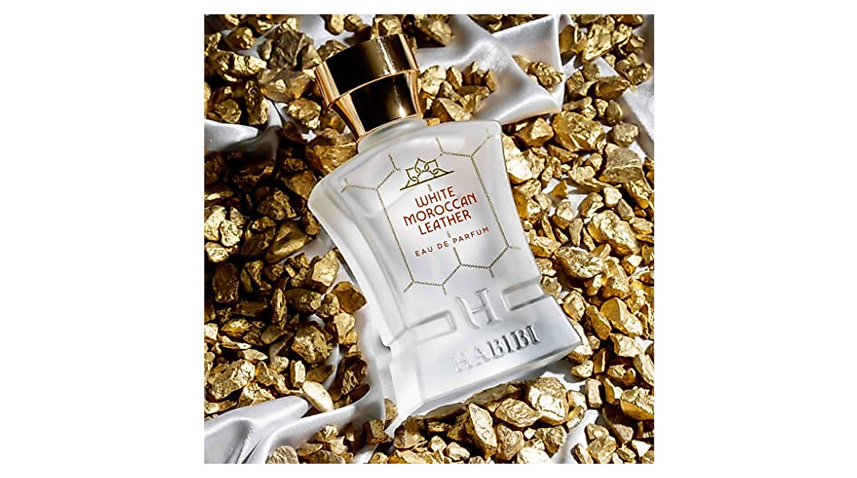 H HABIBI White Moroccan Leather Cologne for Men