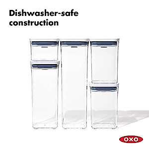 OXO Good Grips 5-Piece POP Container Set & Good Grips 8-Piece Baking Essentials POP Container Set, White