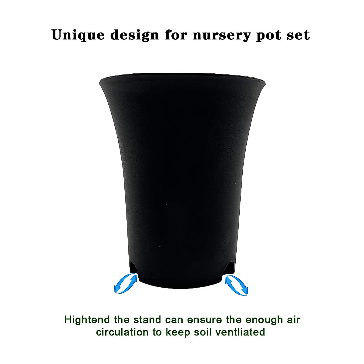 QPEY Plant Nursery Pots with Humidity Dome,Resuable Planting Pots Seedling Trays Seed Starter Kit for Seedling Flower Plant,Plant Container Cups with Vented Domes and Drain Holes,5 Kits