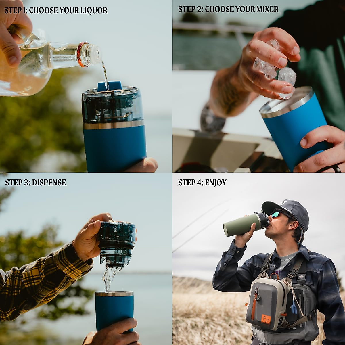 Flaskap Madic 6oz/9oz Drinking System: Compatible with Most 20oz Tumblers, Tumbler Accessories, Leak Proof Lid, Tumbler Attachment