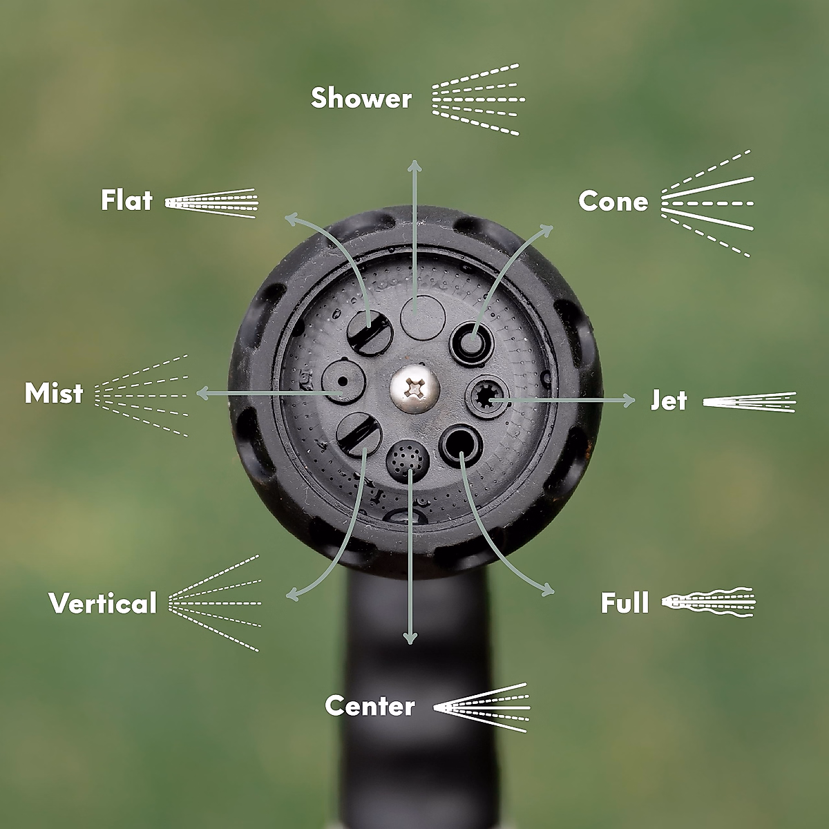 HOSELINK Beige, 82ft Automatic Retractable Garden Hose Reel, 9/16”, 8-Pattern Spray Nozzle, UV-Stabilized Kink-Free Hose, Wall Mounted Complete Watering Solution for Backyard, Garden & Outdoor