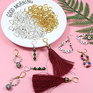 TOAOB 200pcs French Earring Hooks Leverback Ear Wire 10x15mm Silver and Gold Plated Metal Brass Hypoallergenic Earring Supplies Jewelry Making Findings