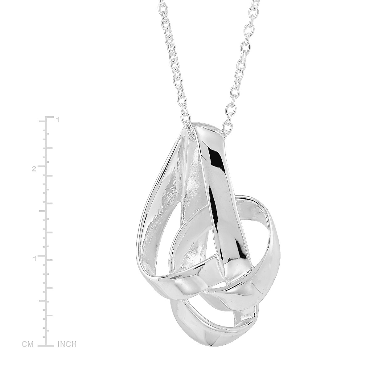 Silpada 'Tied Up' Pendant Necklace in Sterling Silver, 16" + 2"