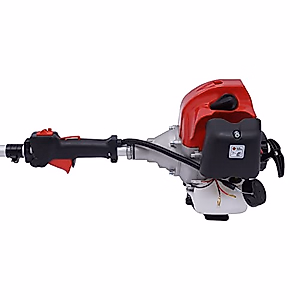 51.7CC Multi-Functional Trimming Tool,4 in 1 Gas Hedge Trimmer Brush Cutter, Pole Chainsaw Pruner & Extension Pole,1.4KW Tree Trimmer, Weed Eater,String Trimmer, Gas Pole Saw for Lawn Care
