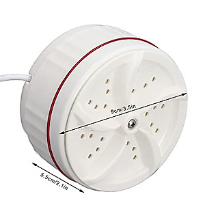 YEmirth Mini Washing Machine,Ultrasonic Turbine Washing,Machine Portable Turbo Washing Machine for Travelling,Business Trip,Camping,College Room,Turbo Washer for Cleaning Sock,Underwear,Small Rags
