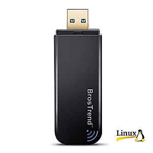 BrosTrend AC3L Linux WiFi Adapter and BrosTrend AC1L Linux WiFi Adapter Bundle, Works with Linux Ubuntu, Mint, Kali, Debian, Raspbian, Zorin, Xubuntu, Lubuntu, PureOS, Supports Kernels 5.18 and Below