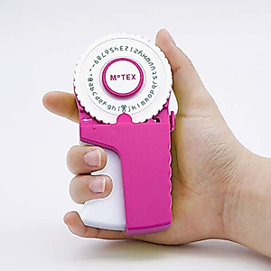 MoTEX Embossing Label Maker, Label Writer -E-303 (Pink)