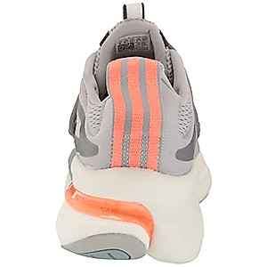adidas Men's Alphaboost V1 Running Shoe, Grey/Coral Fusion/Magic Grey, 9