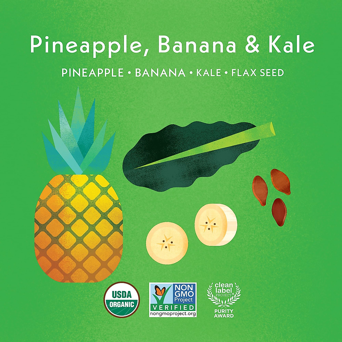 Once Upon a Farm | Organic Fruit & Veggie Blend Baby Sampler | Apple Blueberry, Pineapple Banana Kale, Mango, Apple Carrot Beet Ginger | Cold-Pressed | No Sugar Added | Dairy-Free Plant Based | Variety Pack of 24